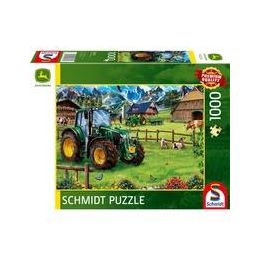 Schmidt Spiele John Deere: Alpenvorland mit Traktor 6120M, Puzzle 1000 Teile Teile: 1000 Altersangabe: ab 12 Jahren