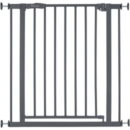 hauck Türschutzgitter Open N Stop 2, Dark Grey, auch als Treppenschutzgitter verwendbar; 75-80 cm, erweiterbar, grau
