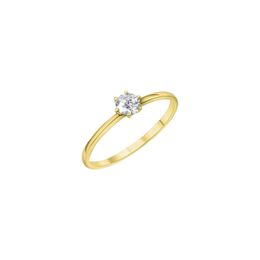 Vivance Fingerring 375/- Gelbgold Zirkonia, gelb