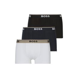 BOSS Trunk Trunk 3P Power (Packung, 3-St., 3er) mit elastischem Bund, schwarz