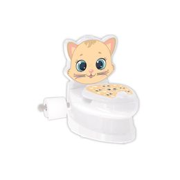 Pilsan Töpfchen Kitty 07563 Toilettenpapierhalter, Musik Licht Behälter bis 25kg weiß