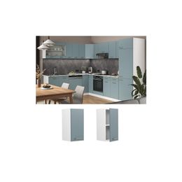 VICCO Hängeschrank Küchenschrank R-Line Solid Weiß Blau Grau 30 cm modern