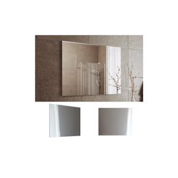 VICCO Schminkspiegel Wandspiegel Frisierspiegel Viola Weiß 80x65 cm modern Schlafzimmer Spiegel Make-Up-Tisch Badspiegel Badezimmerspiegel Flurspiegel