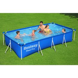 Bestway Steel Pro™ Frame Pool, eckig, ohne Pumpe 400 x 211 x 81 cm