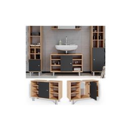 VICCO Waschtischunterschrank Fynn Badschrank Waschbeckenunterschrank Waschtisch