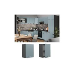 VICCO H&auml;ngeschrank K&uuml;chenschrank R-Line Solid Anthrazit Blau Grau 45 cm modern