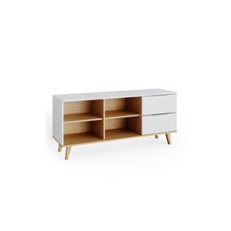 VICCO Kommode Nautica Sideboard wei&szlig; Eiche Anrichte Schrank Schublade Skandi