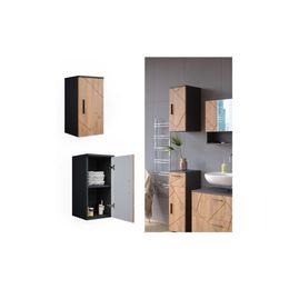 VICCO H&auml;ngeschrank Badschrank Badezimmerm&ouml;bel Irma Anthrazit Eiche modern 30x59 cm Badezimmer Schrank Badm&ouml;bel Schrankt&uuml;r Schrankfach Einlegeboden Ablagefach Aufbewahrung