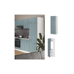 VICCO K&uuml;hlumbauschrank K&uuml;chenschrank R-Line Solid Wei&szlig; Blau Grau 60 cm modern