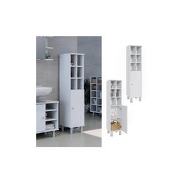 VICCO Badschrank Fynn Midischrank 8 F&auml;cher Hochschrank Badezimmerschrank Bad
