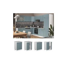 VICCO Unterschrank Küchenschrank R-Line Solid Weiß Blau Grau 60 cm modern Arbeitsplatte