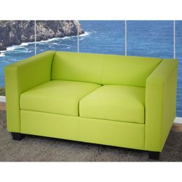 MCW 2er Sofa Lille ~ Kunstleder, hellgrün