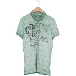 CAMP DAVID Herren Poloshirt, grün, Gr. 52