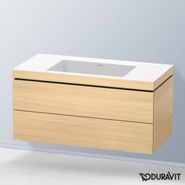 Duravit Vero Air Waschtisch mit L-Cube Unterschrank, 2 Auszüge, LC6928N7171,