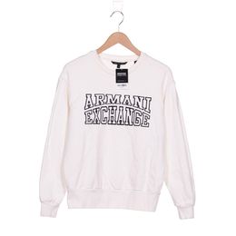 AX Armani Exchange Damen Sweatshirt, weiß