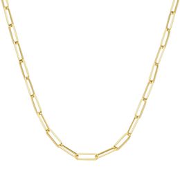 Goldkette Luigi Merano "lange Ankerglieder, Gold 585" Halsketten Gr. 45 cm, Gelbgold 585, goldfarben (gold) Damen Goldketten