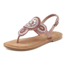 LASCANA T-Bar Sandals female size 38 Rose / Dusky pink / White