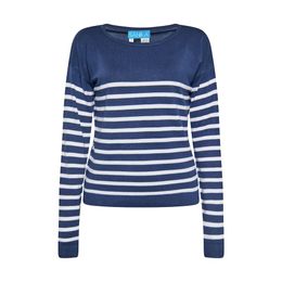 SANIKA Pullover Damen Gr&ouml;&szlig;e M navy / wei&szlig;