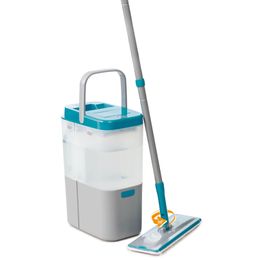 Bodenwischer-Set MediaShop "Livington Everclean Mop" Haushaltsreinigungs-Sets grau Bodenwischsysteme