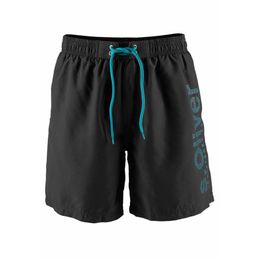 s.Oliver Badeshorts Herren Gr&ouml;&szlig;e M cyanblau / schwarz
