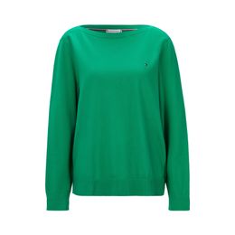 Strickpullover Tommy Hilfiger Curve Gr. 46, grün (olympic green) Damen Pullover Rundhalspullover