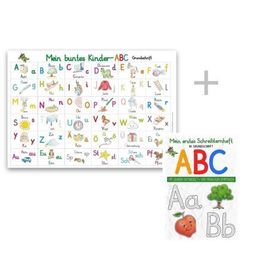 Mein buntes Kinder-ABC-Set in Grundschrift, m. 1 Buch, m. 1 Beilage, 2 Teile - E&Z-Verlag GmbH, Gebunden