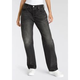 Levi's Weite Jeans LEVI'S "90'S 501" Gr. 27, Länge 30, grau (stitch school) Damen Jeans Weite