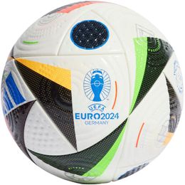 Fußball adidas Performance "EURO24 PRO" Bälle Gr. 5, 0,4 g, bunt (white, black, glory blue) Kinder Spielbälle Wurfspiele