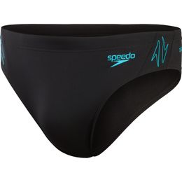 Speedo® Badehose, Logo-Print, schnelltrocknend, für Herren, schwarz, 5