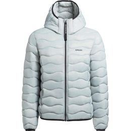 khujoTM Steppjacke "Nanna", Kapuze, Stehkragen, für Damen, blau, M