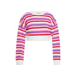 ebeeza Pullover Damen Gr&ouml;&szlig;e XL blau / pink / rot / wei&szlig;