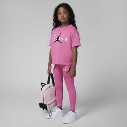 Jordan nachhaltiges Leggings-Set für jüngere Kinder - Pink