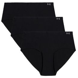 Under Armour - Women's Pure Stretch Solid Hipster Pants 3 Pack - Alltagsunterwäsche Gr M schwarz
