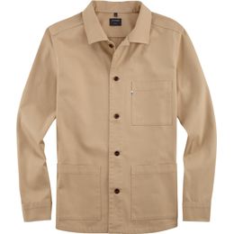 OLYMP Overshirt, Kent-Kragen, aufgesetzte Taschen, für Herren, beige, XL