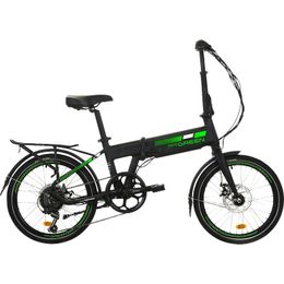 Doc Green DOCGREEN E-Faltrad 20" Urbanbike (Laufradgröße: 20 Zoll, Rahmenhöhe: 30 cm, Unisex-Rad, 252 Wh, Schwarz)