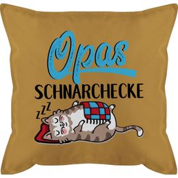 Shirtracer Dekokissen Opas Schnarchecke Katze