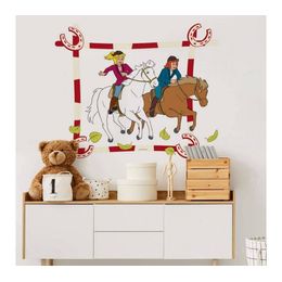 K&L WALL ART K&L Wall Art Wandtattoo Bibi & Tina Wandsticker Kunstreiten Wanddeko Pferd Reiten Wandtattoo