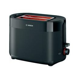 Bosch Kompakt-Toaster MyMoment TAT2M123 schwarz, 950 Watt, für 2 Scheiben Toast Leistung: 950 Watt Kapazität: 2 Scheiben Toast Funktionen: Auftauen, Aufwärmen, Liftfunktion, Stopp-Taste Ausstattung: Brotzentrierung, Brötchenaufsatz, Krümelschublade