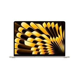 MacBook Air (15") 2024, Notebook champagner, Polarstern, M3, 10-Core GPU, macOS, Deutsch, 38.9 cm (15.3 Zoll), 512 GB SSD Prozessor: Apple M3 Grafik: Apple M3 10-Core GPU Speicher: 8 GB Arbeitsspeicher | 512 GB SSD-Festplatte Display: 38,9 cm (15,3 Zoll)