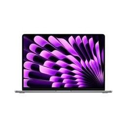 MacBook Air (15") 2024, Notebook grau, M3, 10-Core GPU, macOS, Deutsch, 38.9 cm (15.3 Zoll), 256 GB SSD Prozessor: Apple M3 Grafik: Apple M3 10-Core GPU Speicher: 8 GB Arbeitsspeicher | 256 GB SSD-Festplatte Display: 38,9 cm (15,3 Zoll)