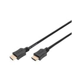 Digitus HDMI High Speed Kabel mit Ethernet, Typ A schwarz, 5 Meter
