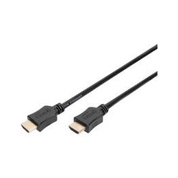 Digitus HDMI High Speed Kabel mit Ethernet, Typ A schwarz, 3 Meter