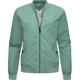 Ragwear Wendejacke Joom modische 2-in-1-Jacke mit Alloverprint und unifarbener Seite, grün