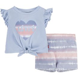 Levi's® kids Levi's® Kids Top & Shorts (2-tlg) for Baby Girls, lila