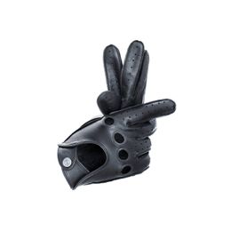 Pearlwood Lederhandschuhe Autofahrerhandschuhe, sicherer Griff bei feuchten Händen, schwarz