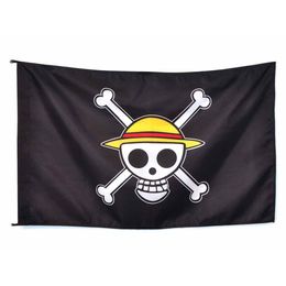 GalaxyCat Fahne One Piece Flagge mit Jolly Roger