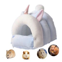 GelldG Kleintierkäfig Kuschelhöhlen Meerschweinchen Kleintierbett Hamster Kuschelhängematte