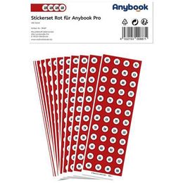 Anybook Sticker-Set Stickerset Rot für Anybook Pro 480 St.