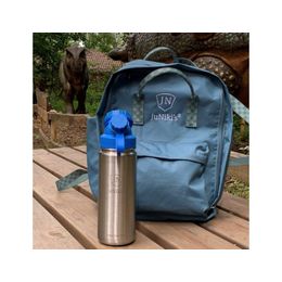 JN JuNiki´s Schulrucksack Retro Innovation Rucksack im Set mit auslaufsicherer JuNiki´s® Trinkflasche aus isoliertem Edelstahl 550ml (2-tlg)