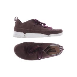 Clarks Damen Sneakers, bordeaux, Gr. 39.5